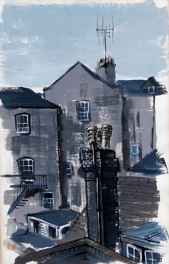 Bonhams : Hollow Anthony, mid 20th century The back of houses, Cambridge