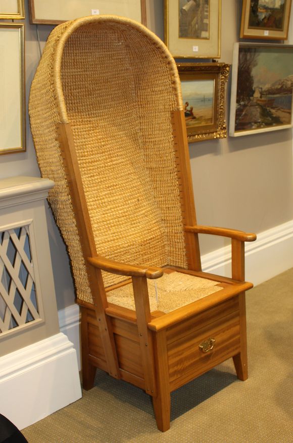 Bonhams : A hooded Orkney chair