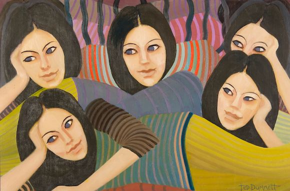 Bonhams : Edwin James Dummett, RCA (British, 1906-1989) "Jeunes filles"