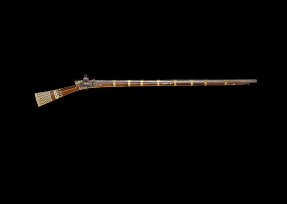 Bonhams : A fine Ottoman ivory-inlaid flintlock Rifle Turkey, 18th Century