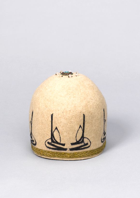 Bonhams : A Qajar felt wool Sufi Hat Persia, circa 1900