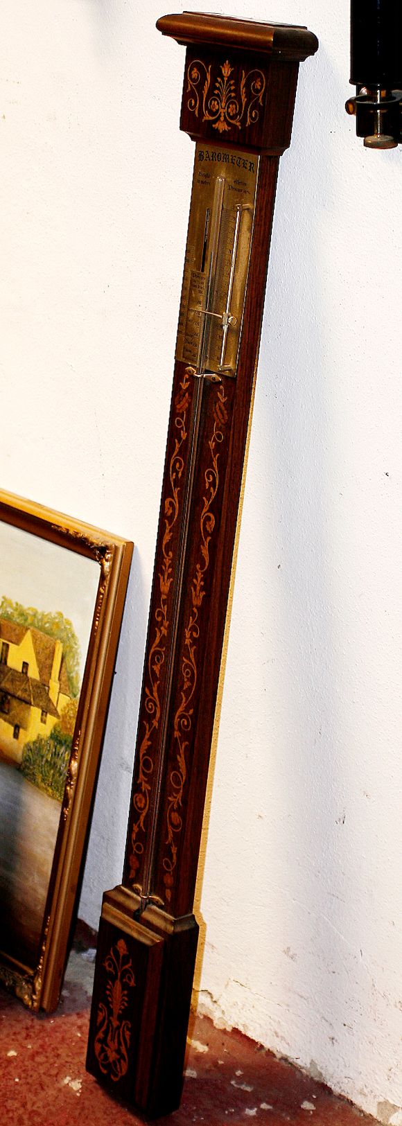 Bonhams : A reproduction mahogany stick barometer