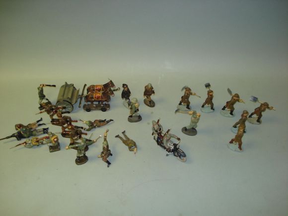 Bonhams : Elastolin 70mm scale RAD marching 27