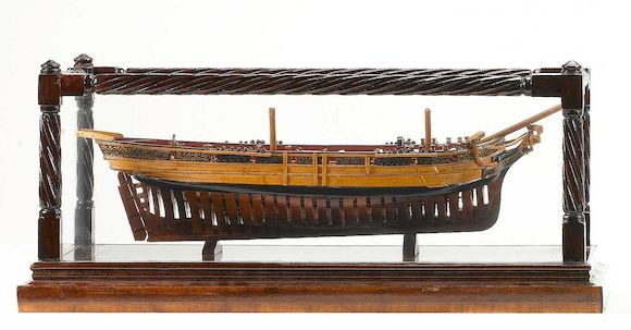Bonhams : A model of a 16-gun brig, modern, model 19in (48cm) long ...