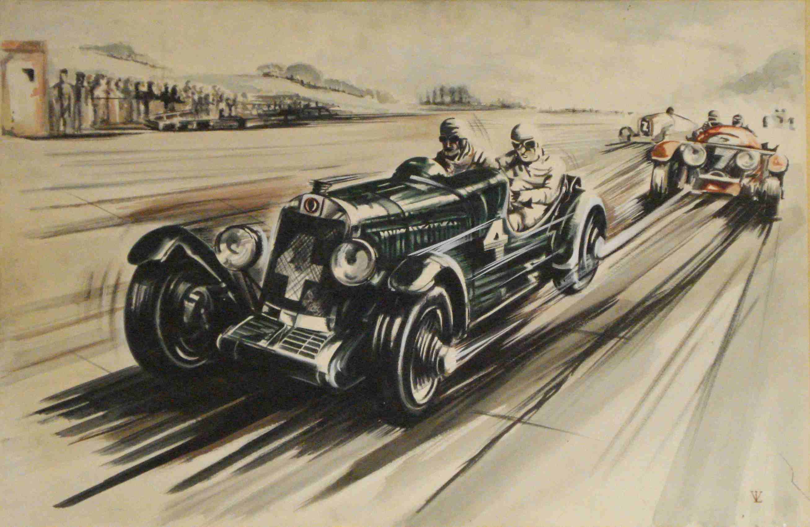 A David Whipp original model of a 1930s era racing car, - auctions ...