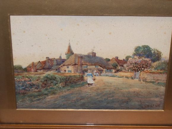 Bonhams : W. H. Finch (British) Rural street scene