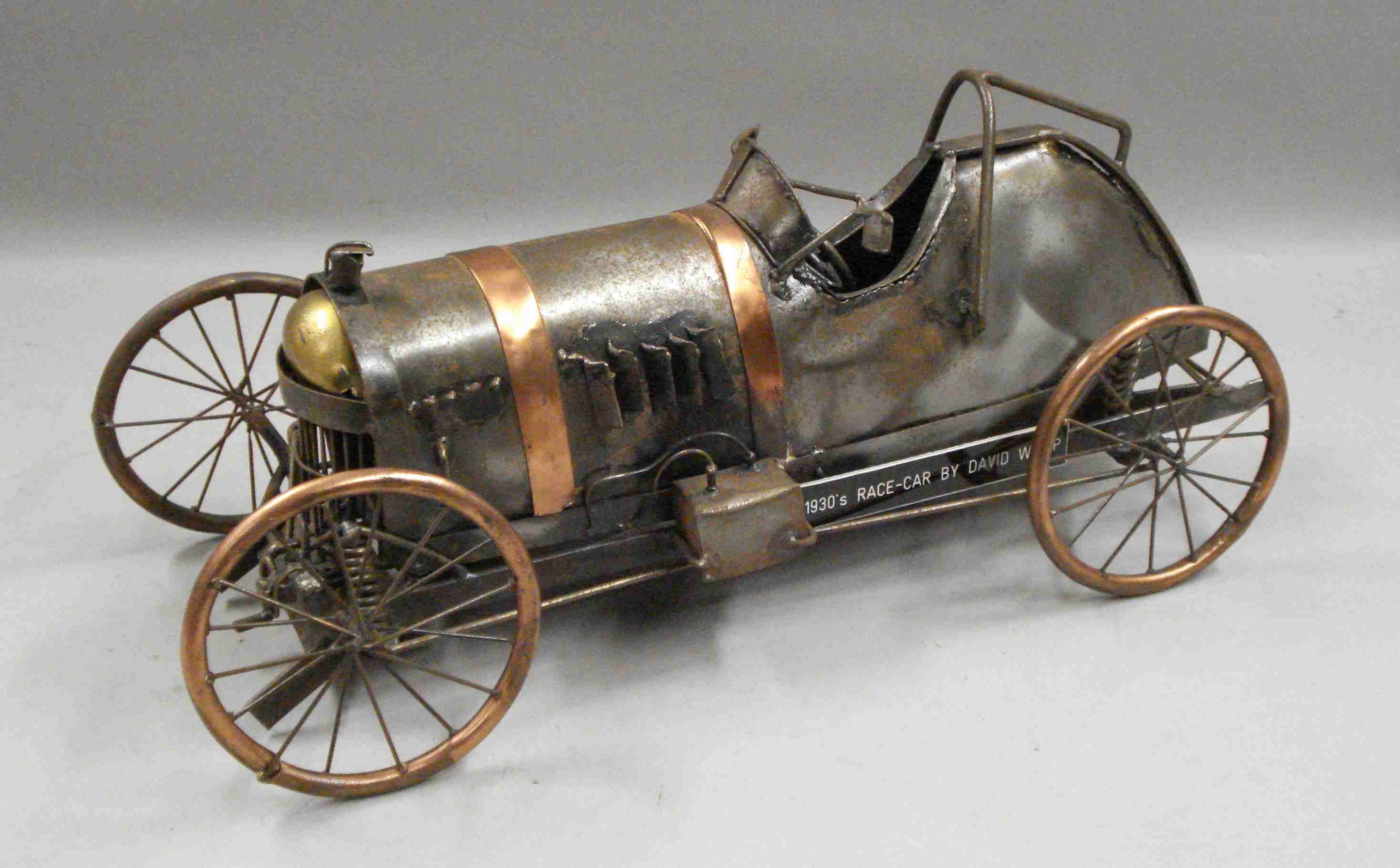 Bonhams Cars : A David Whipp original model of a 1930s era racing car,