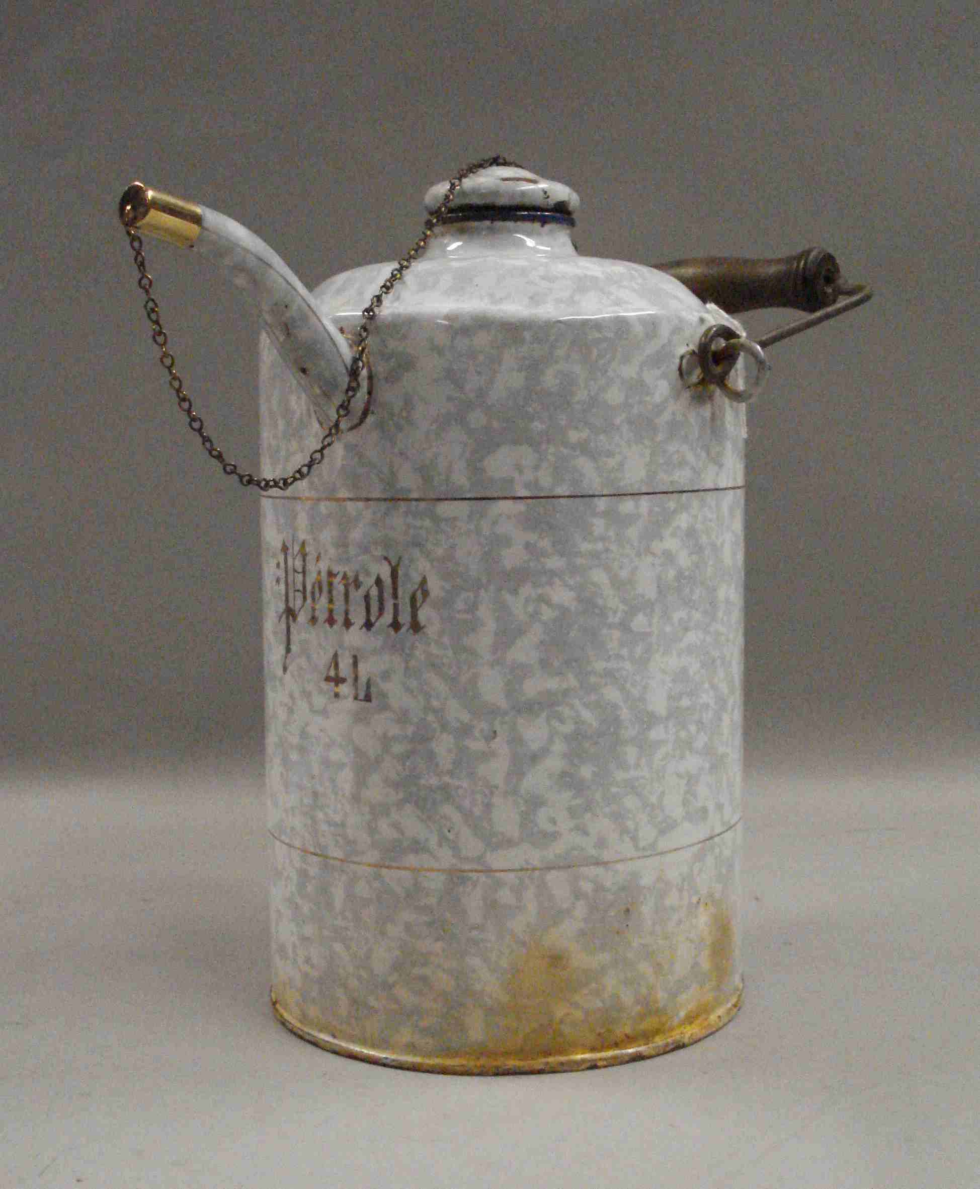 Bonhams Cars : An early petrol engine priming kettle