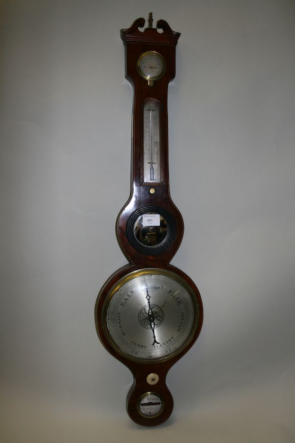 Bonhams : A Victorian mahogany wheel barometer P. Salvade, Liverpool