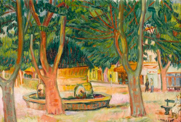 Bonhams : Theo Meier (Swiss, 1908-1982) View of a square