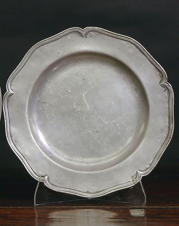 Bonhams : An 18th Century reeded wavy edge plate