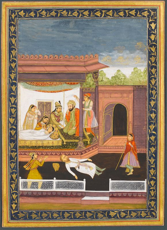 Bonhams : The death scene of a bride and groom in a palace chamber ...