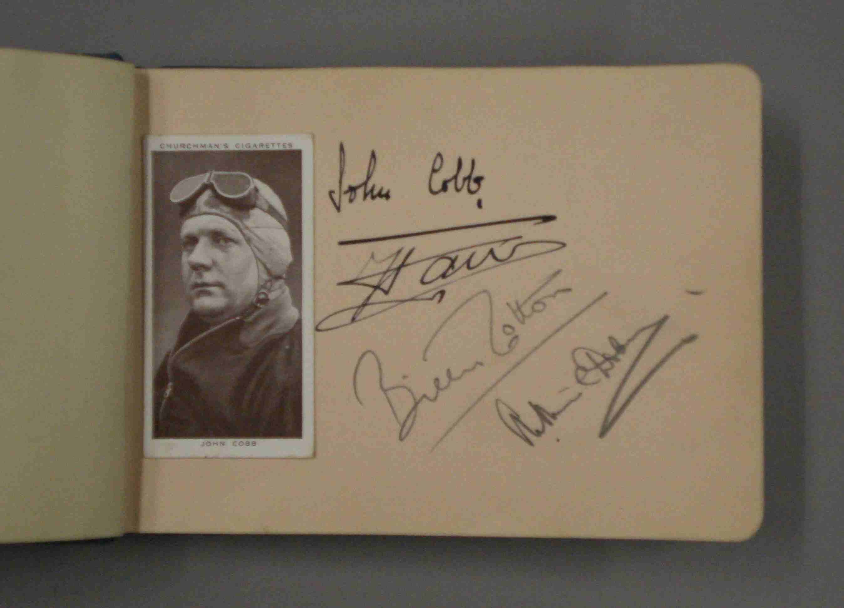 Bonhams Cars : A booklet of pre war British racing driver signatures,
