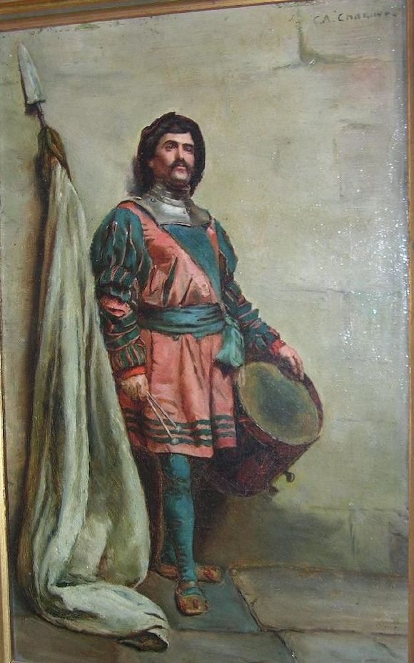 Bonhams : C H Chanier Study of a Swiss guardsman 29cms x 19cms