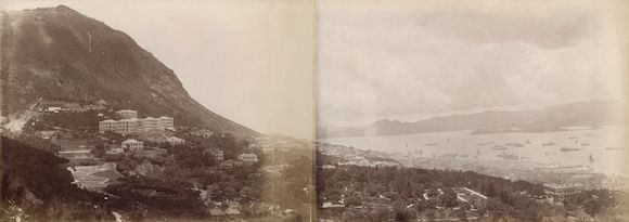 Bonhams : HONG KONG Panorama of Hong Kong, c.1890