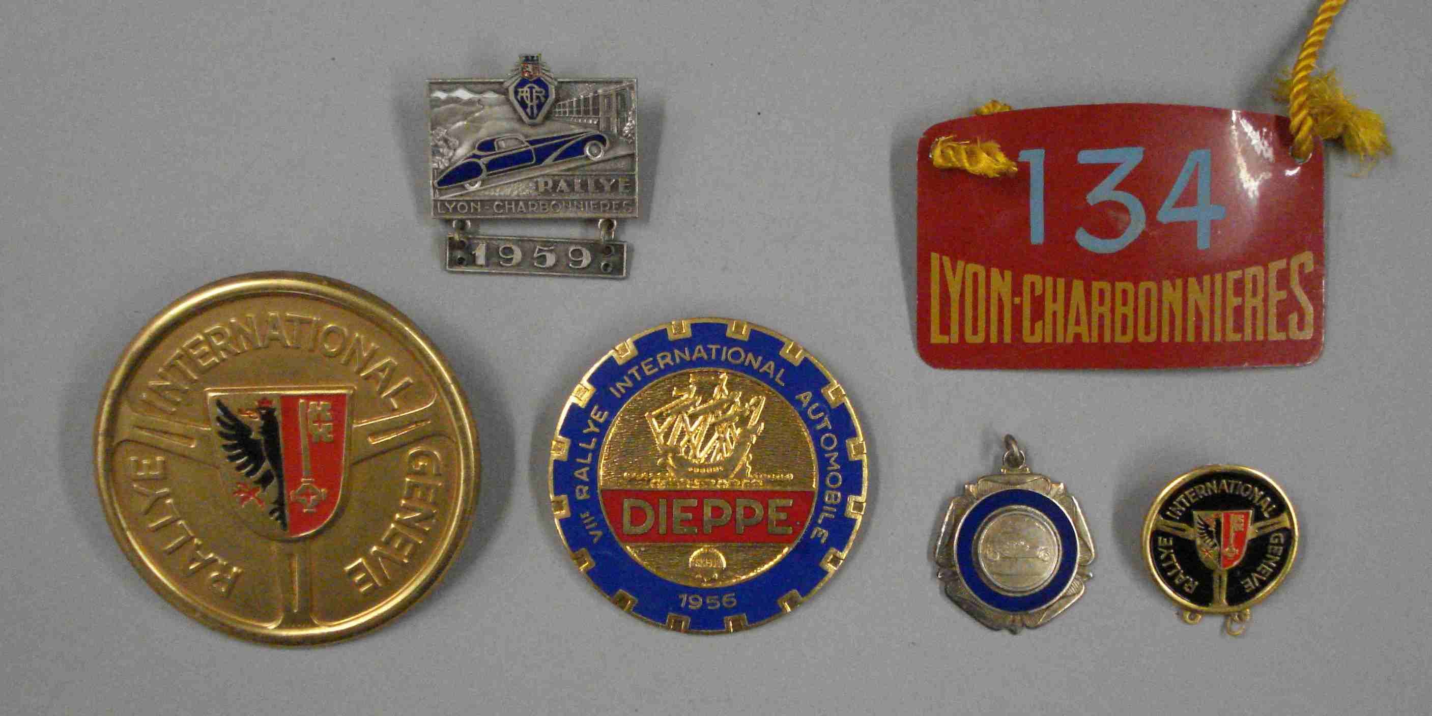 Bonhams Cars : Various International Rally competitor's badges,
