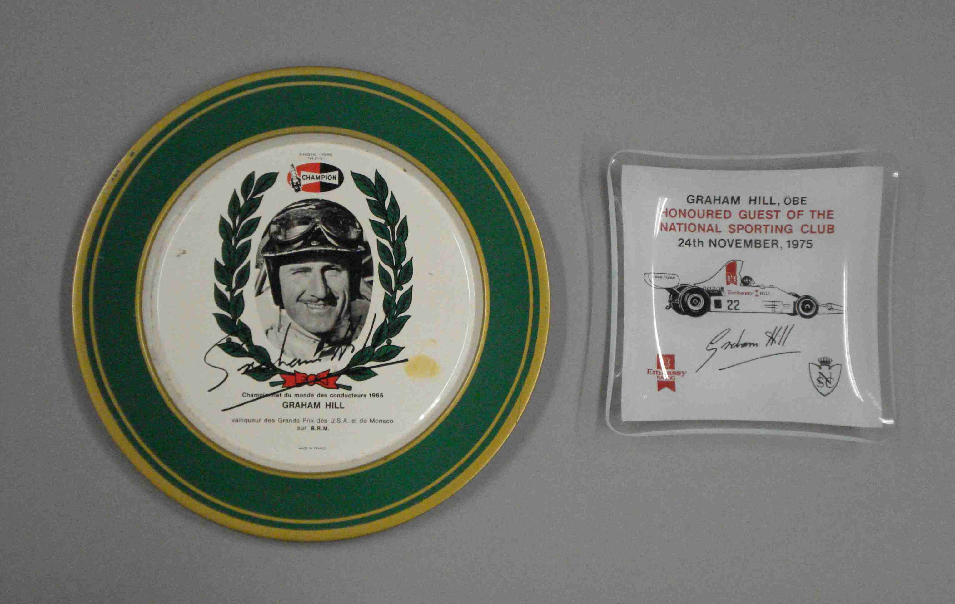 Bonhams Cars : A Graham Hill Champion Plate and an Embassy Hill team ...