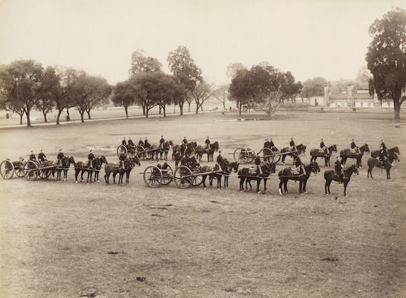 Bonhams : MILITARY Nine views of artillery, 1880s-1890s