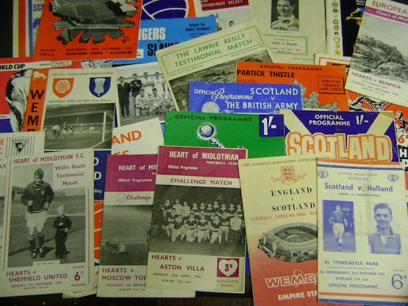 Bonhams : Collection of Scottish football programmes