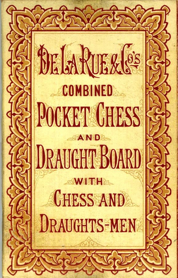 Bonhams : A Combined Pocket Chess and Draught Board with Chess and ...