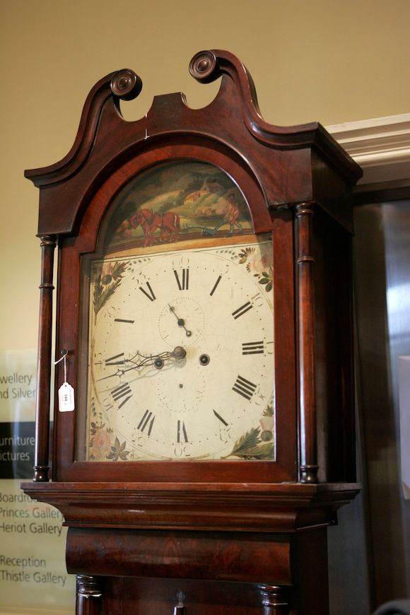 Bonhams : A George III mahogany longcase clock John Wilson, Stewarton