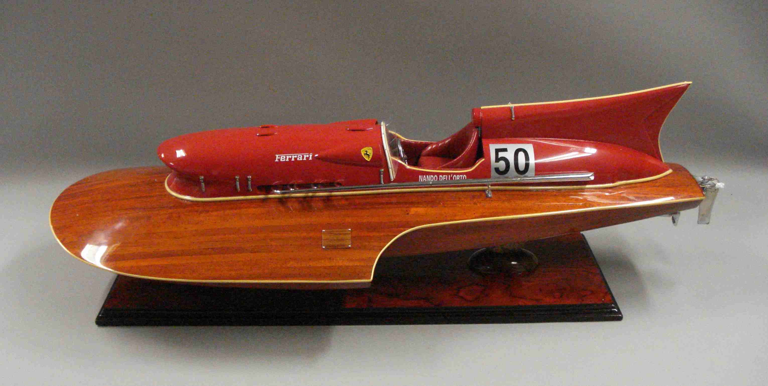 Bonhams Cars : An impressive hand built model of the Ferrari Hydroplane ...