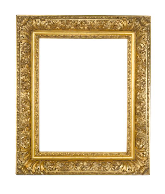 Bonhams : A French 19th Century gilded composition Barbizon style frame