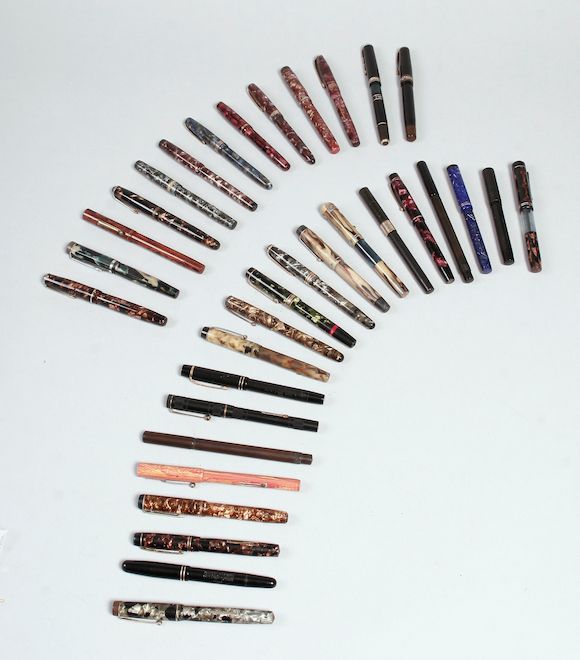 Bonhams : Various Makers Thirty three pens