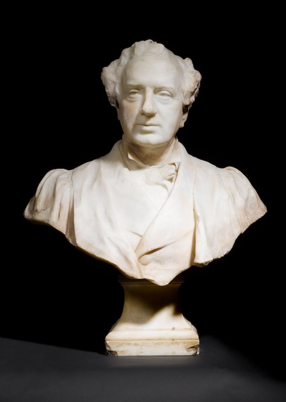 Bonhams : Sir Thomas Brock, English (1847-1922) A white marble Bust of ...