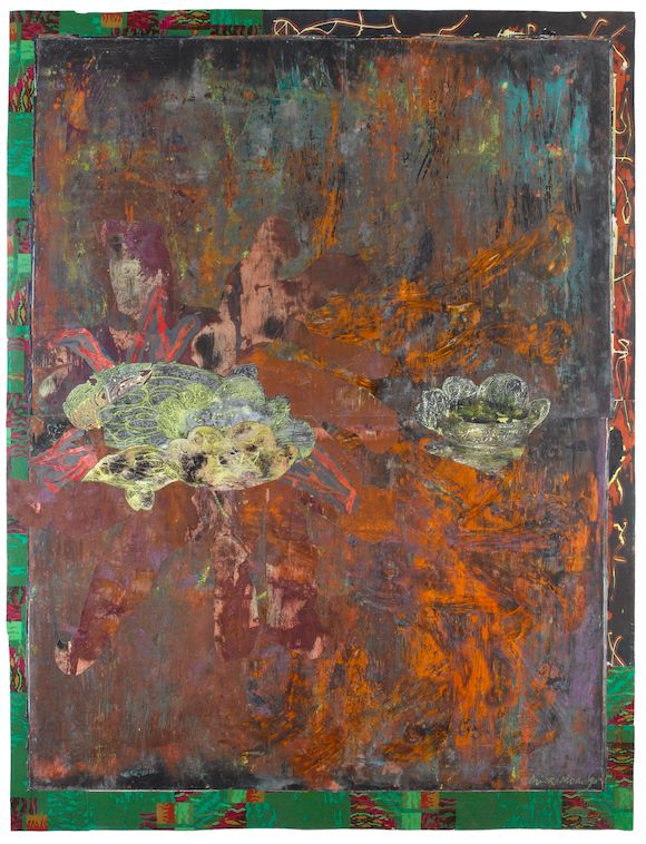 Bonhams : Mick Moon (British, born 1937) After the Rain mixed media ...
