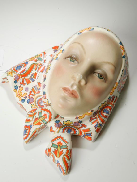 Bonhams : Helen Konig Scavini, A Lenci wall mask, 1936