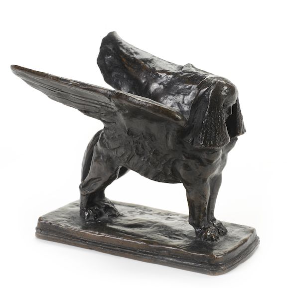 Bonhams : Sir William Hamo Thornycroft, British (1850-1925) A bronze model of an Assyrian Lion,