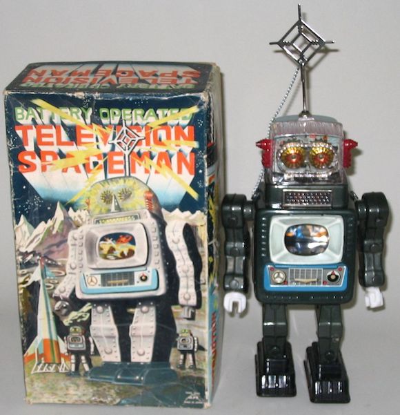 Bonhams : Alps battery operated Television Spaceman robot
