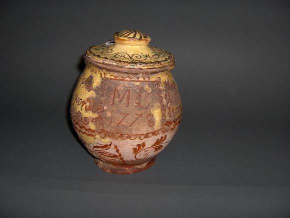 Bonhams : A West Country pottery jar and cover, attributed to Donyatt