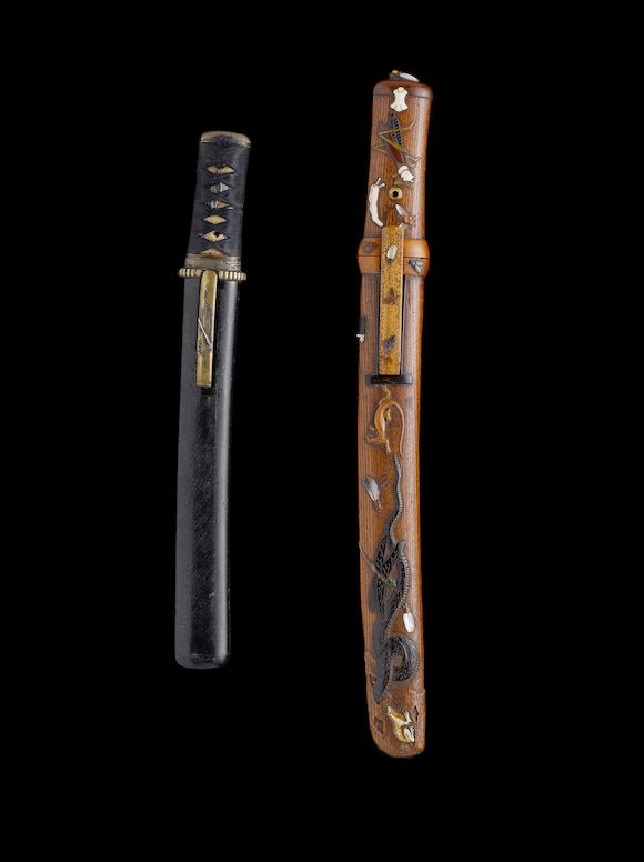 Bonhams : Two mounted Japanese tanto Edo Period