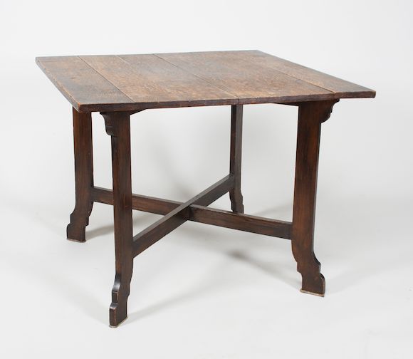 Bonhams : An oak centre table in the Lorimer style