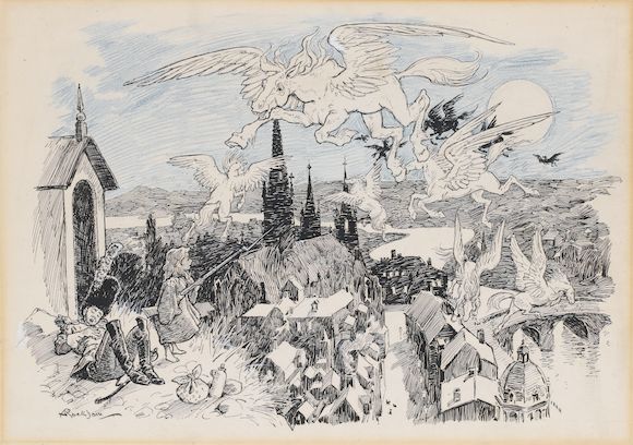 Bonhams : Arthur Rackham (British, 1867-1939) The nightmares unframed