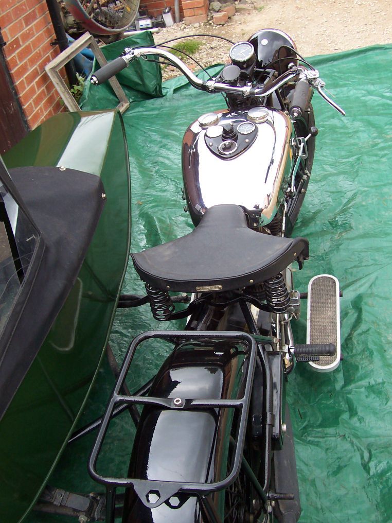 Bonhams : 1934 BSA 986cc Model G34-14 Motorcycle Combination Frame no. B14 430 Engine no. B14 411