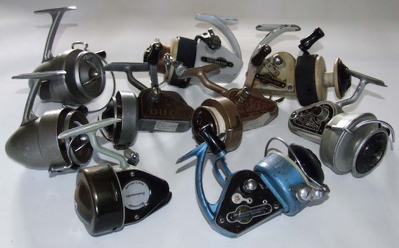 Bonhams : Nine fixed spool spinning reels to include: a Milwards ...