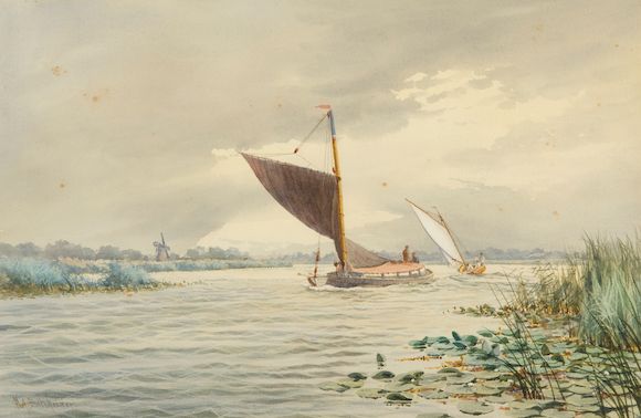 Bonhams : Stephen John Batchelder (British, 1849-1932) Wherry on ...