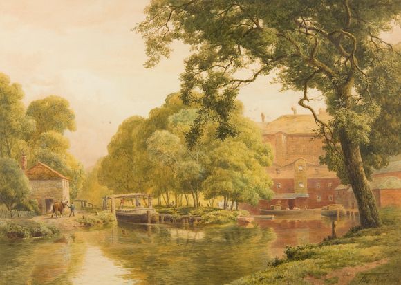 Bonhams : Thomas Pyne (British, 1843-1935) 'Old Dedham Mill'