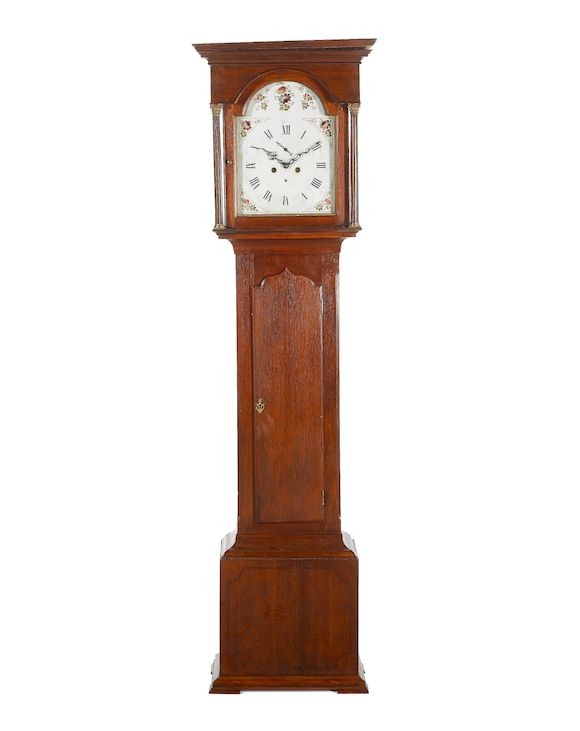 Bonhams : An early 19th century oak longcase clock with Wilson dial The ...