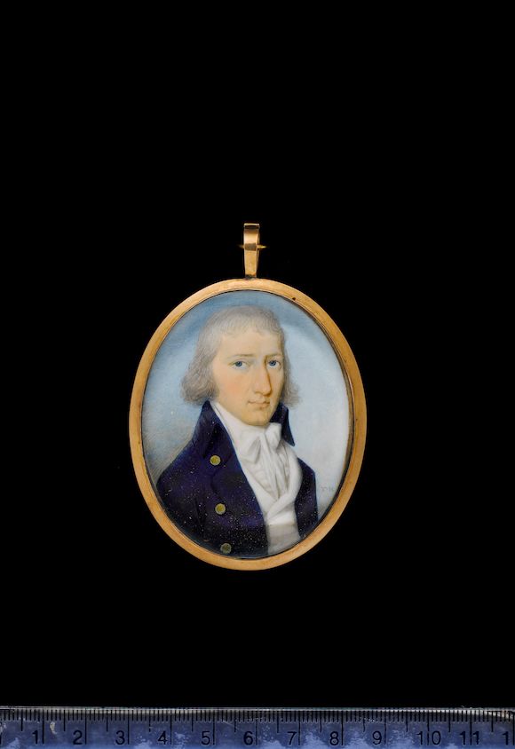 Bonhams : Thomas Hazlehurst (British, 1740-1821) A Gentleman, wearing ...