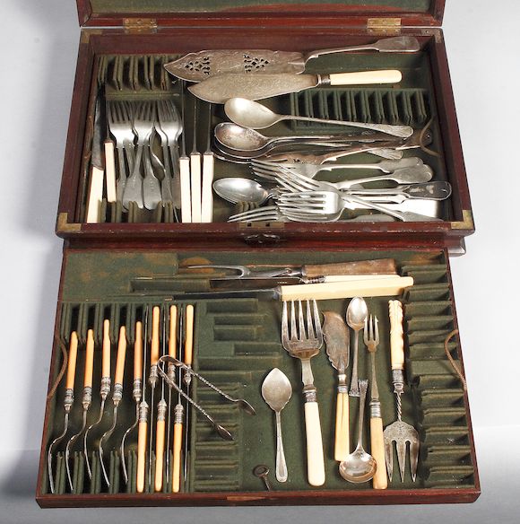 Bonhams : Various plated and odd cutlery