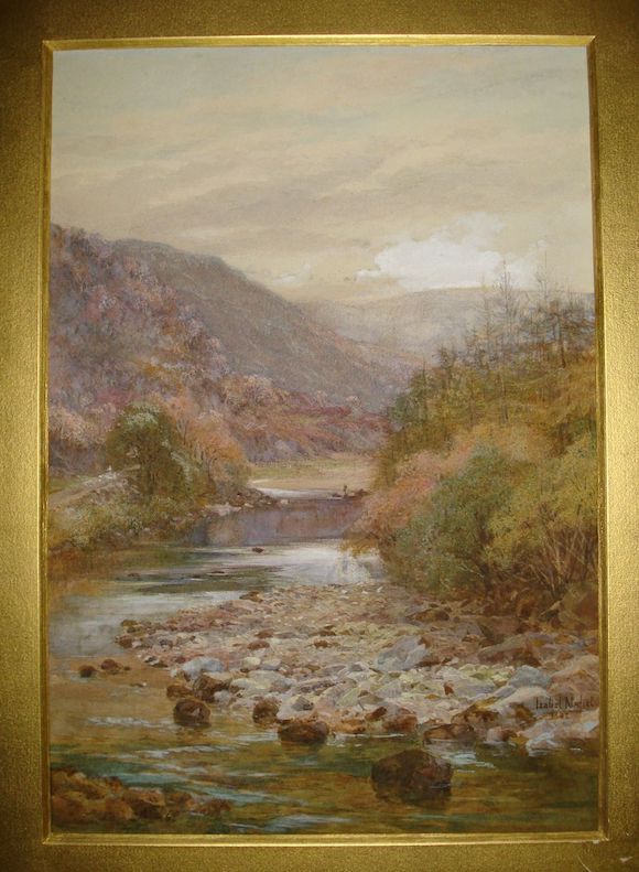 Bonhams : Isabel Naftel (British, 1832-1912) "Barrowdale Beck", signed ...