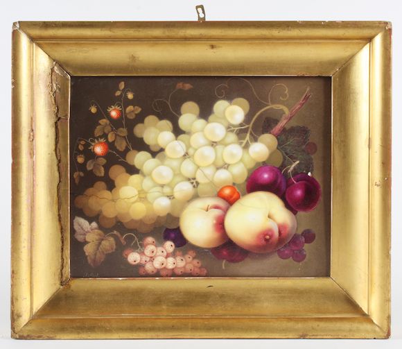 Bonhams : A English porcelain plaque by Thomas Steel Dated 1831