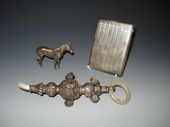 Bonhams : An Edward VII embossed silver and mother of pearl mounted ...