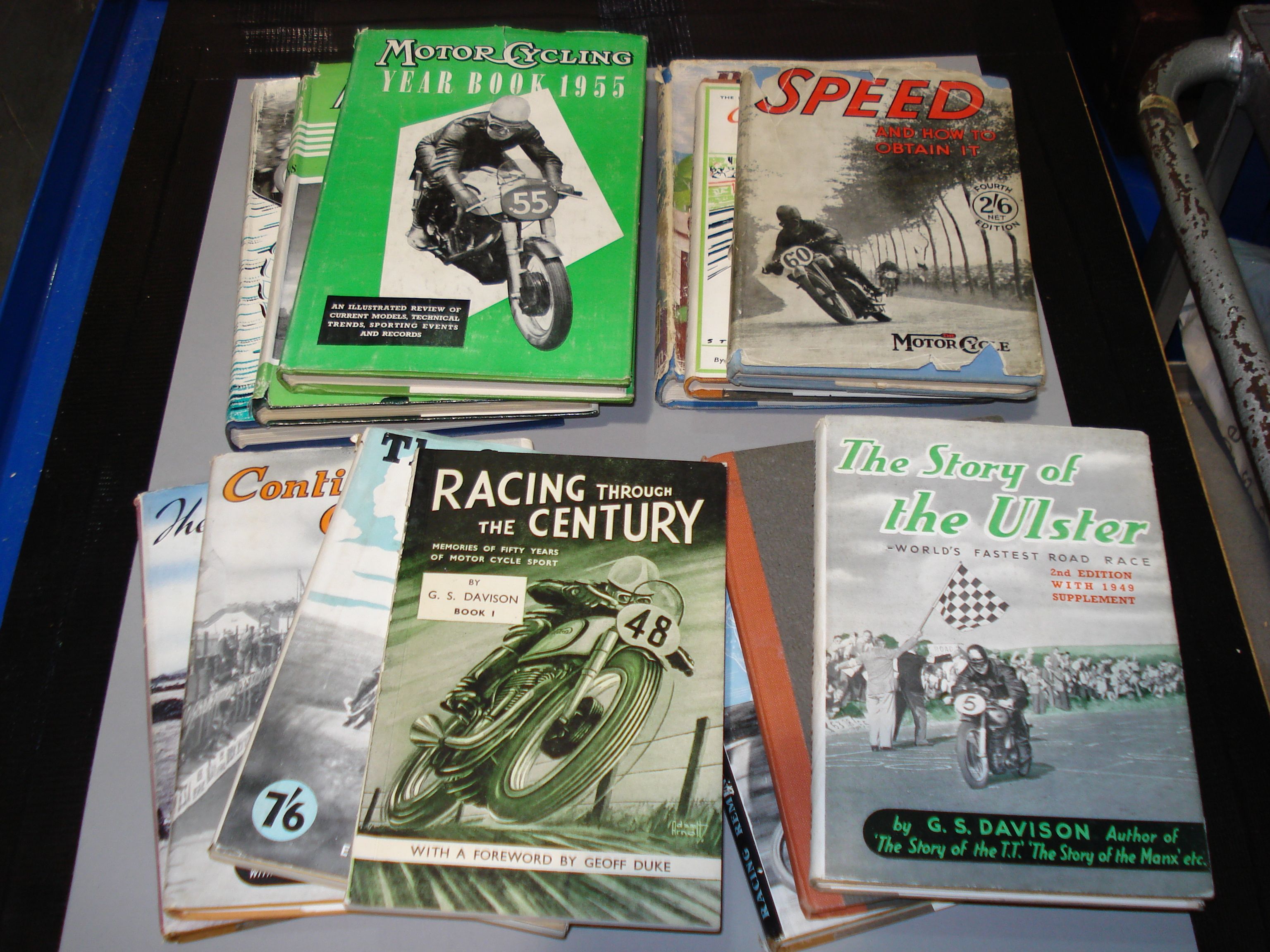 Bonhams Cars : A selection of books relating to motorcycle racing,