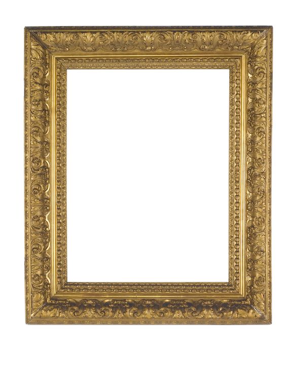 Bonhams : A French 18th Century carved and gilded frame