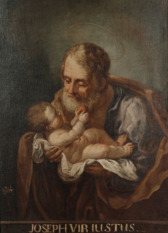 Bonhams : Manner of Guido Reni, 18th Century 'Joseph Viriustus'